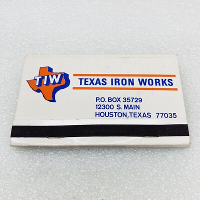 VTG‼ Matchbook Texas Iron Works Houston SS Drillable Packer •40 FULL ...