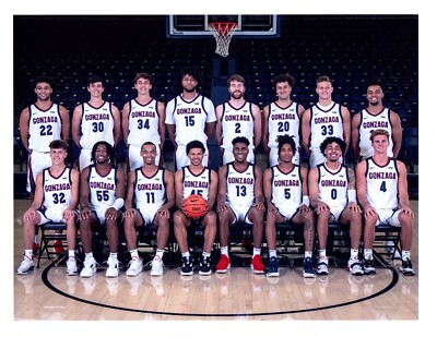 2022 2023 GONZAGA UNIVERSITY BULLDOGS 8.5X11 TEAM PHOTO BASKETBALL ...
