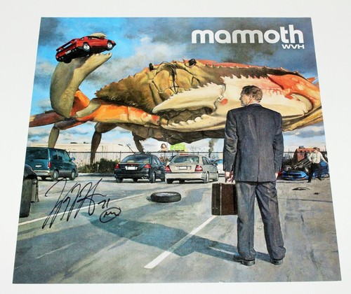 WOLFGANG VAN HALEN SIGNED 'MAMMOTH' WVH ALBUM FLAT 12x12 LITHOGRAPH w ...