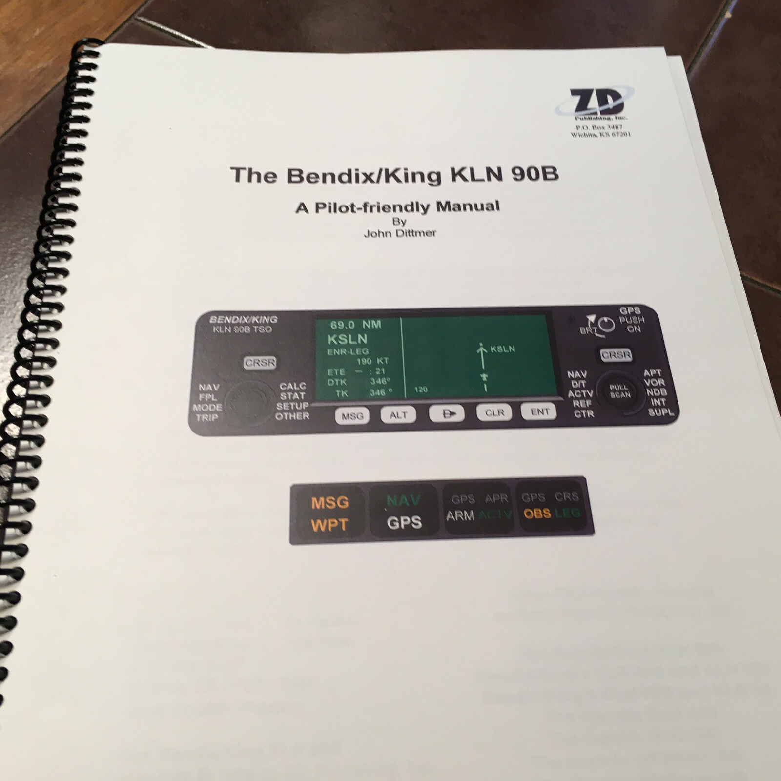 Bendix King KLN-90B GPS Pilot Friendly Manual by Dittmer | eBay