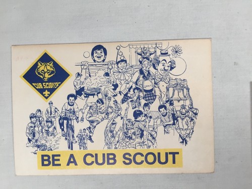 Boy Scout Be a Scout Cub Scout postcard registration BSA Paperwork | eBay