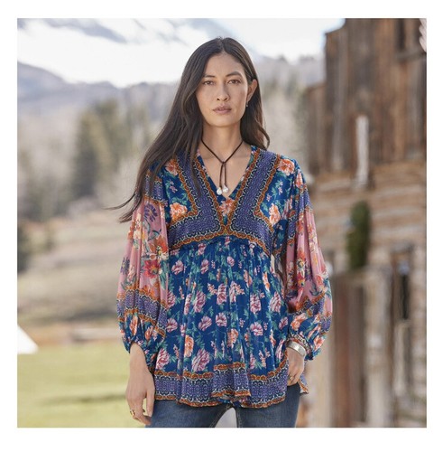 Sundance -Feathers by Tolani Women’s Blouse Floral Boho Size XS | eBay