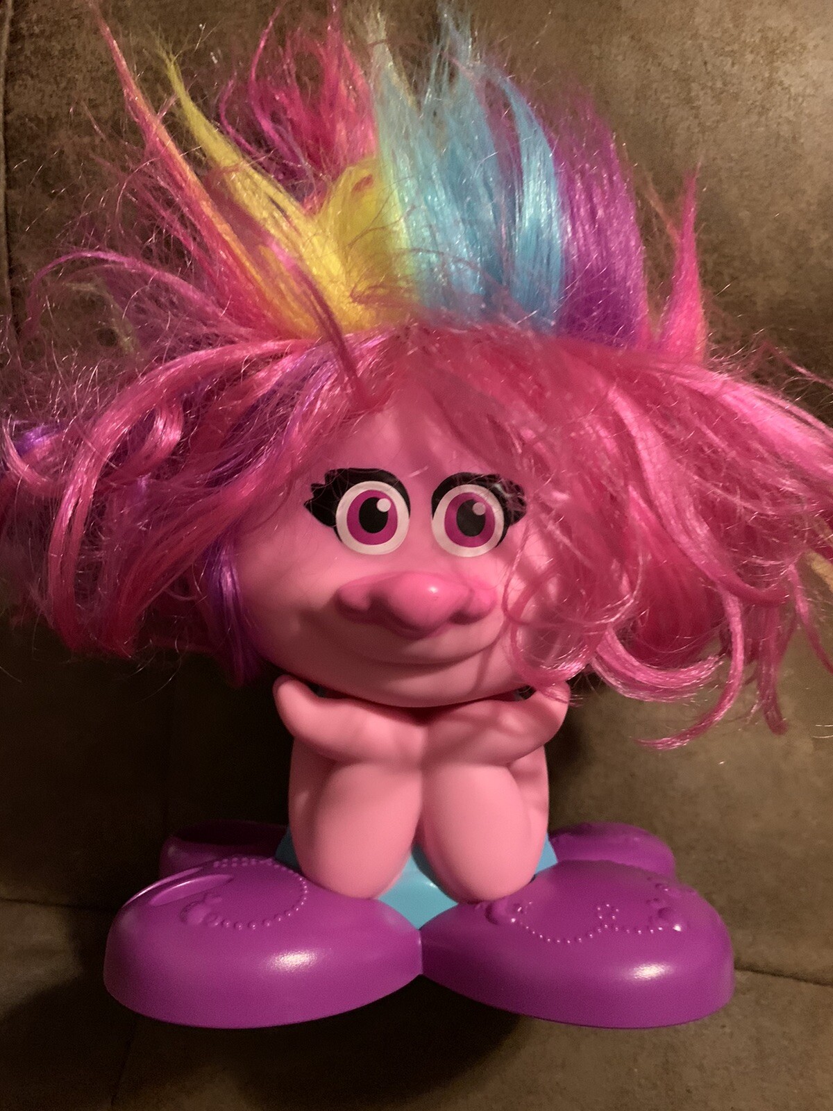 Trolls Poppy Styling Head Role Play Toy Dreamworks Style Station 9 Pcs ...