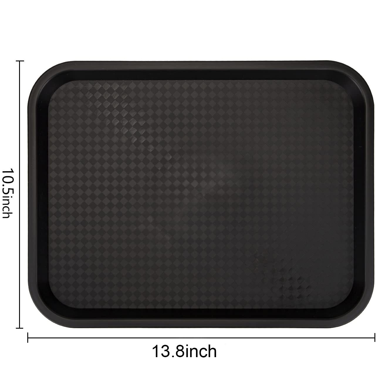 12 Pack Fast Food Tray, 13.8 x 10.5 Inch Plastic Restaurant Serving ...