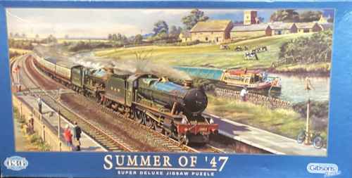 Gibsons 636 pc Summer of '47 Jigsaw Puzzle Rare Painting Vintage | eBay