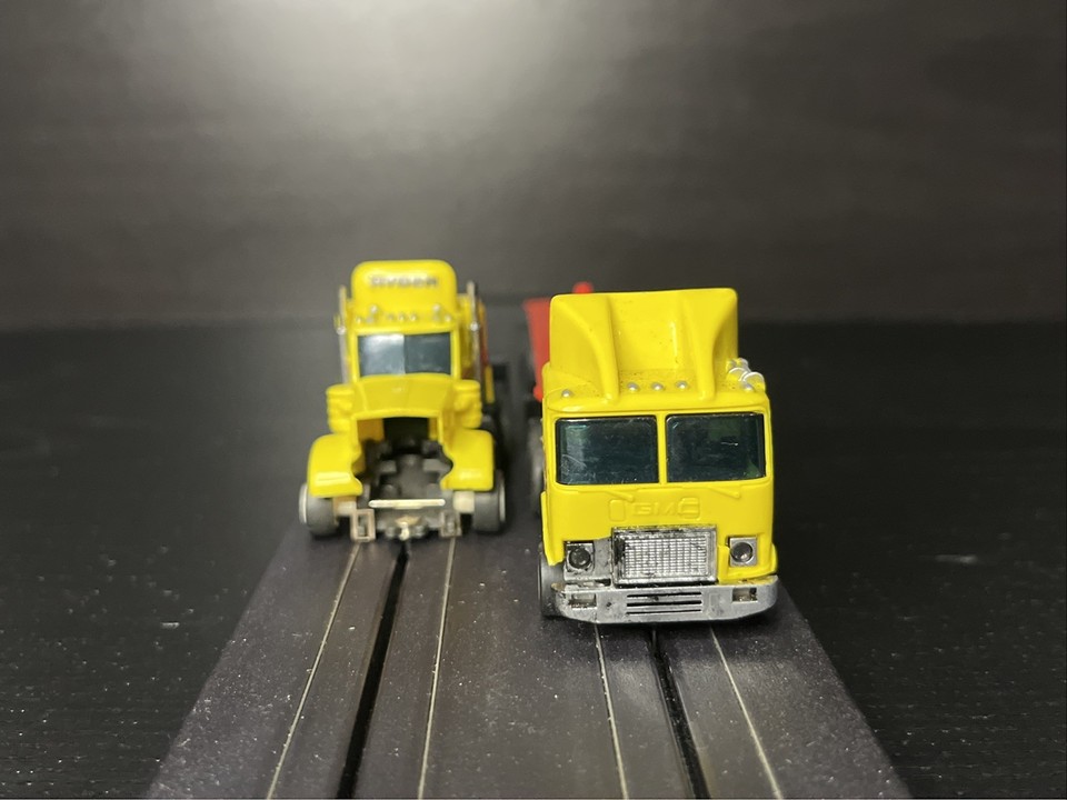 Aurora AFX Big Ryder Semi-Trailer Trucks Magna-traction Slot Cars ...