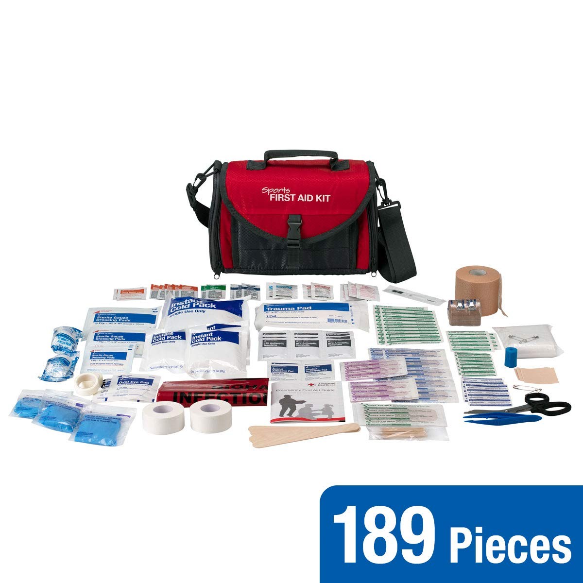First Aid Kit 189 Piece Coaches Emergency Red Model 59544 | eBay