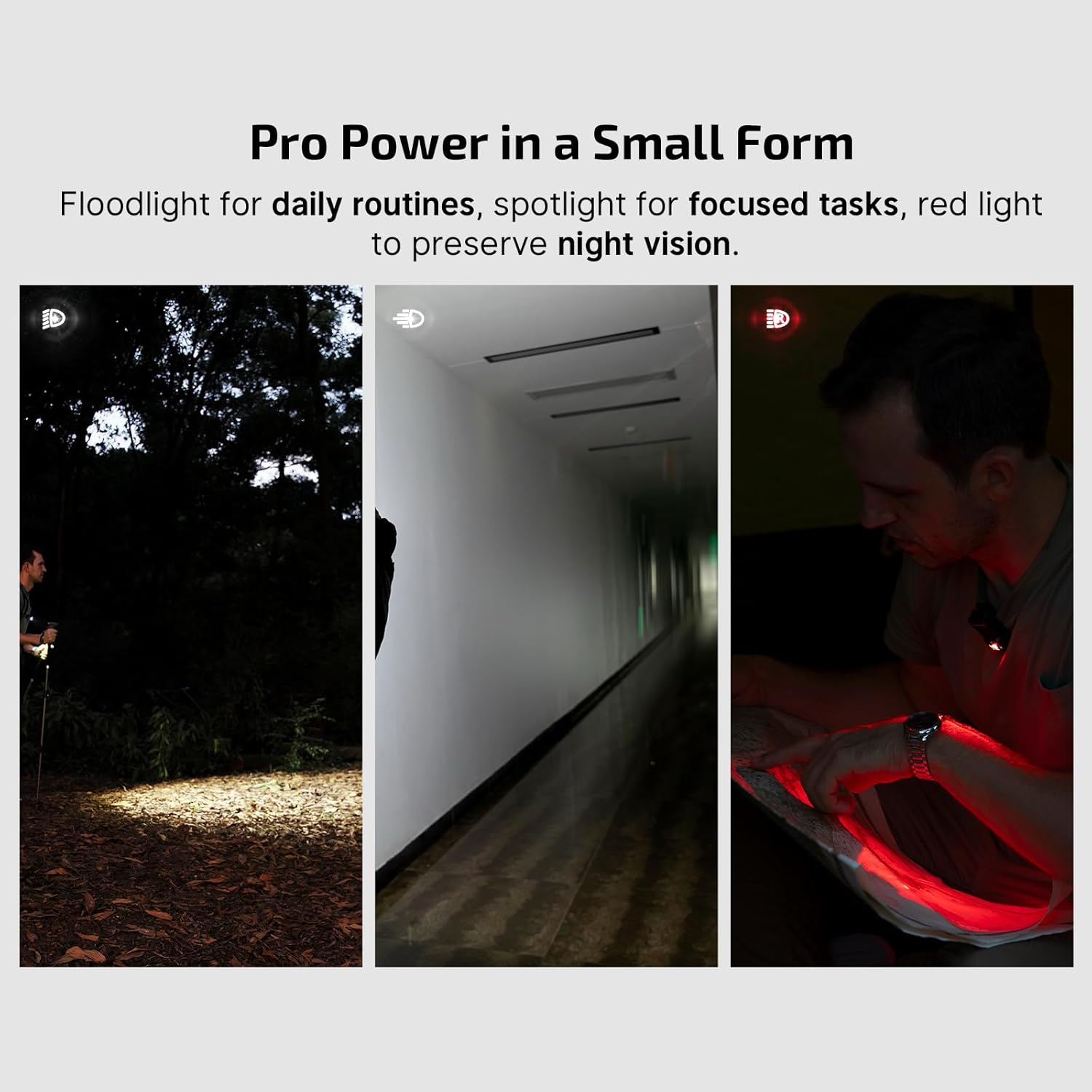 OLIGHT Oclip Pro 500 Lumens 3 Light Sources Clip on Torch USB-C ...