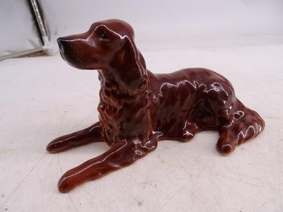 Vintage Beswick England Porcelain Dog Statue Figurine Irish Setter 1060 ...