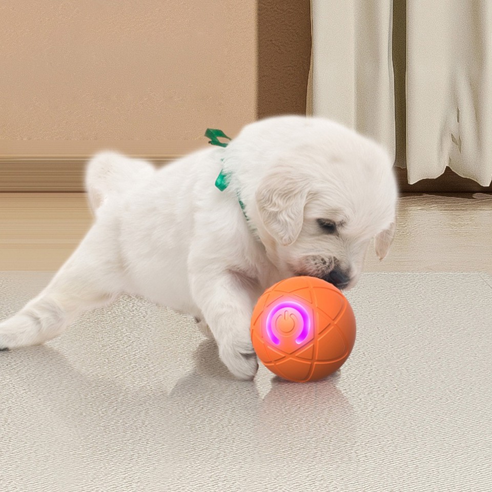 Smart Bouncing Ball Small Dog Cat Toy Ball Electric Intelligent Jumping ...