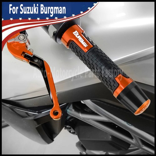 7/8" Motorcycle Gel Handlebar Grip Throttle Grip For Suzuki Burgman 200 ...