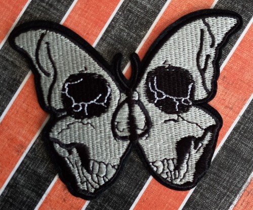 Death Head Moth Skull Creepy Halloween Embroidered Iron on Patch New | eBay
