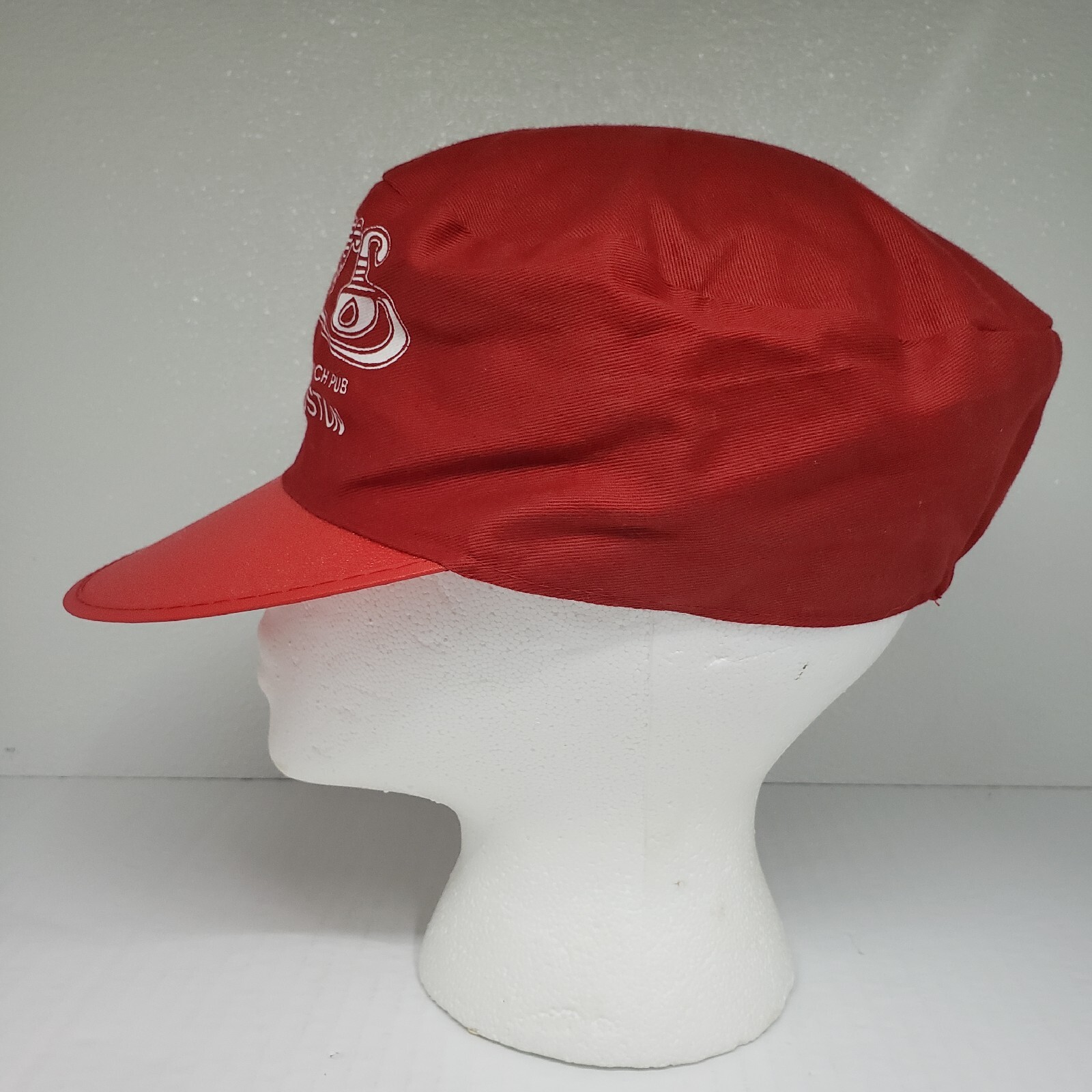 Rare Vtg Cheers Bull & Finch Pub Elastic Back Hat Painters Cap ...