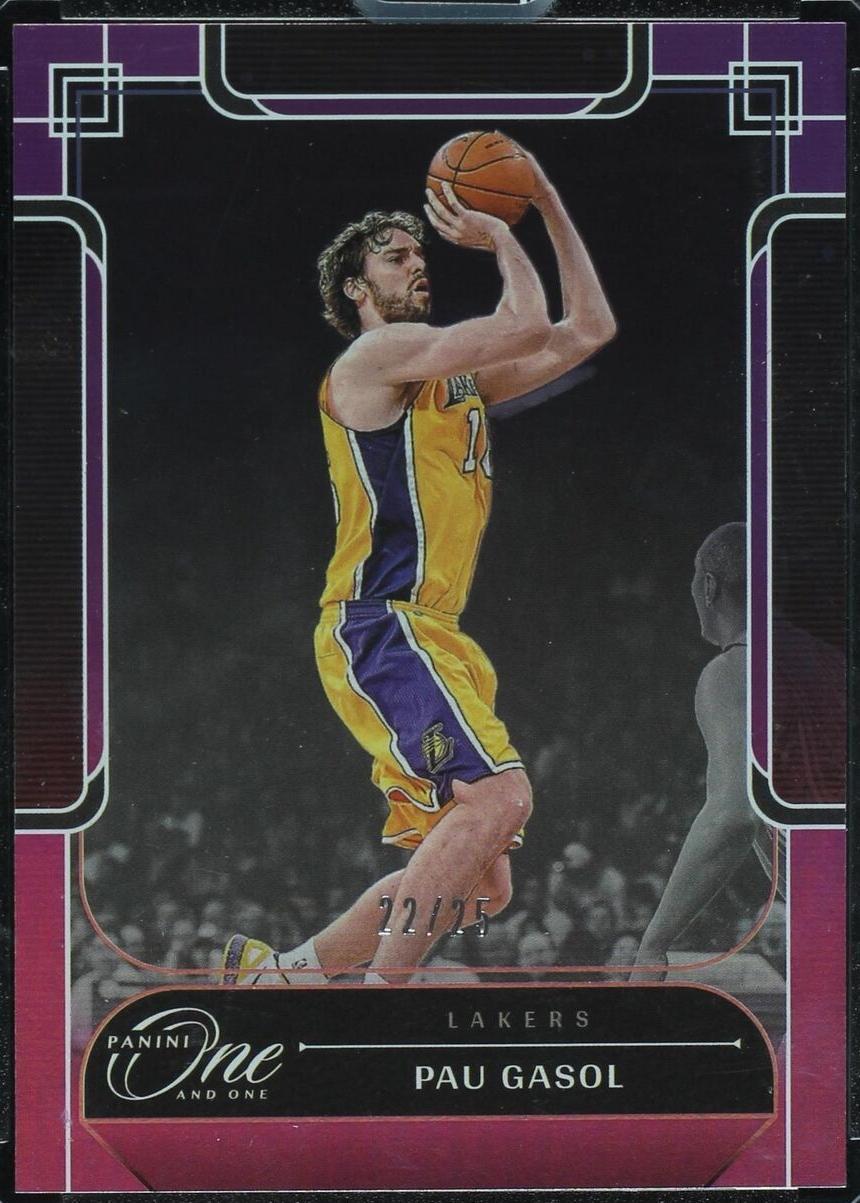 2023-24 Panini One and One - Legends Pau Gasol #161 Purple /25 for sale ...