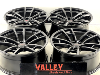 20" Scat pack rims wheels OEM 5X115 WHEELS BLACK NEW COATED SATIN FORGE ...