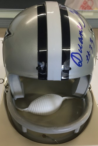 Duane Thomas autographed Dallas Cowboys throwback mini helmet BLEM M69 ...