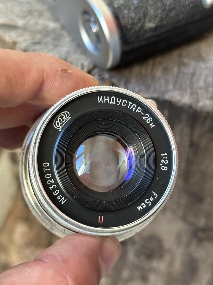 camera FED-2 Vintage USSR Russian RF 35mm Lens Industar-26m f2,8 50mm ...