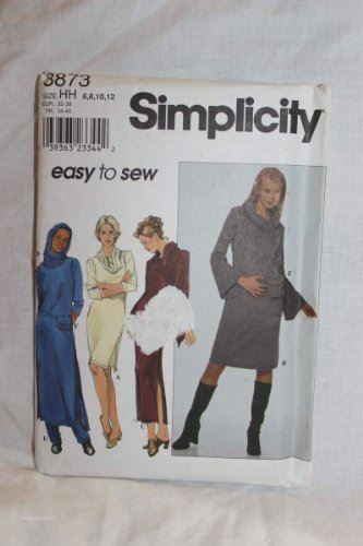 Simplicity Sewing Pattern 8873 Misses Dress Tunic Pants Size 6-12 ...