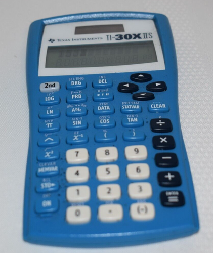 Texas Instruments Calculator TI- 30X IIS Blue Tested Works | eBay
