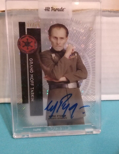 Topps Star Wars High Tek #37/75 Wayne Pygram On Card Auto Grand Moff ...