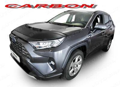 CARBON LOOK HOOD BRA fits Toyota RAV4 RAV 4 XA50 since 2018 NOSE FRONT ...