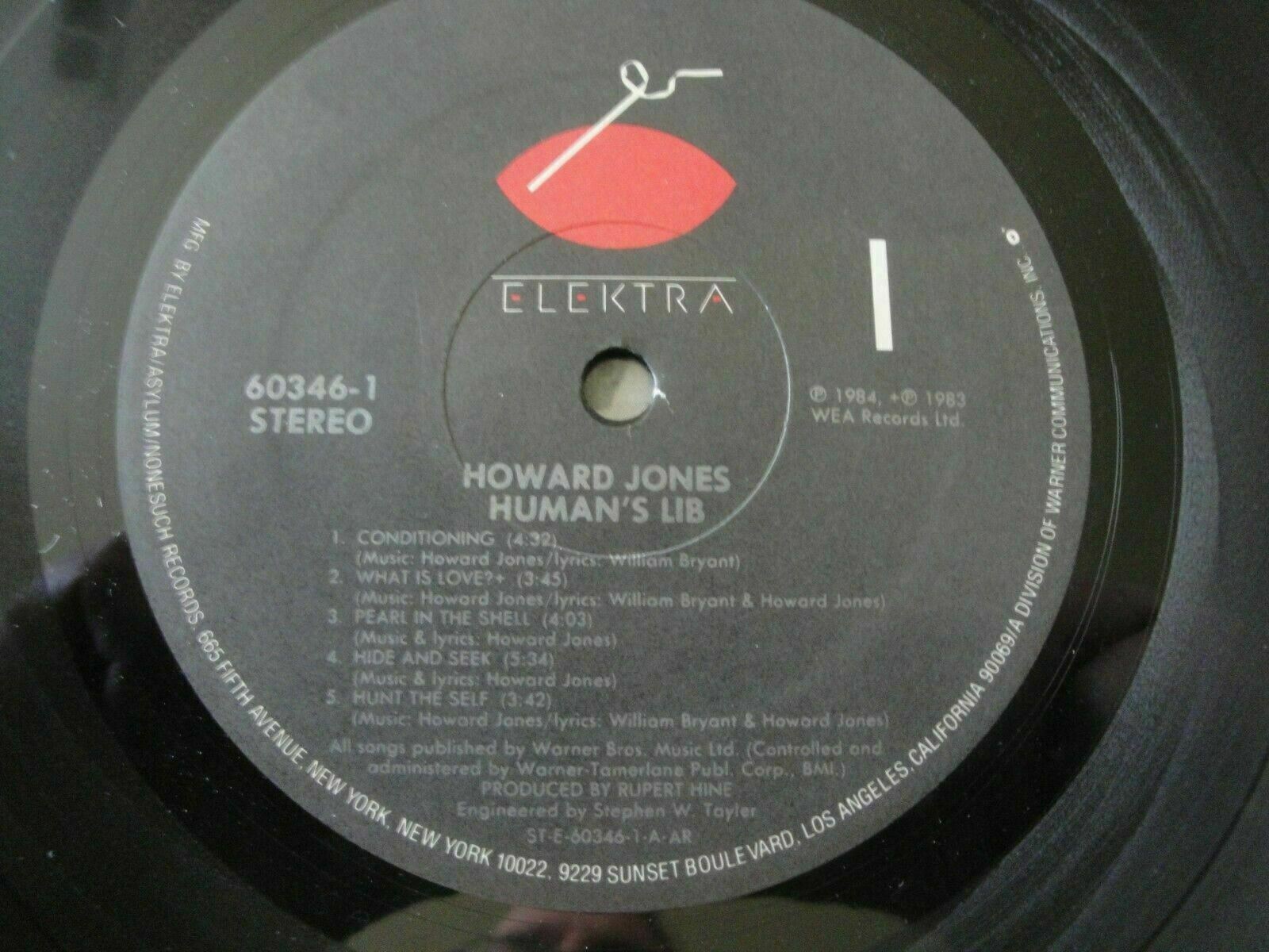 HUMAN'S LIB HOWARD JONES VINYL LP ALBUM 1984 ELEKTRA RECORDS ...
