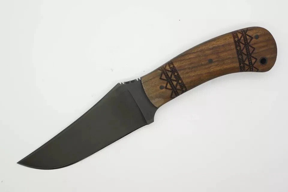 Handmade 80CrV2 Belt Knife With Tribal Pattern Winkler Compatible ...