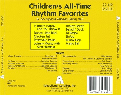 JACK CAPON/ROSEMARY HALLUM EDUCATIONAL ACTIVITIES, INC. NEW CD ...