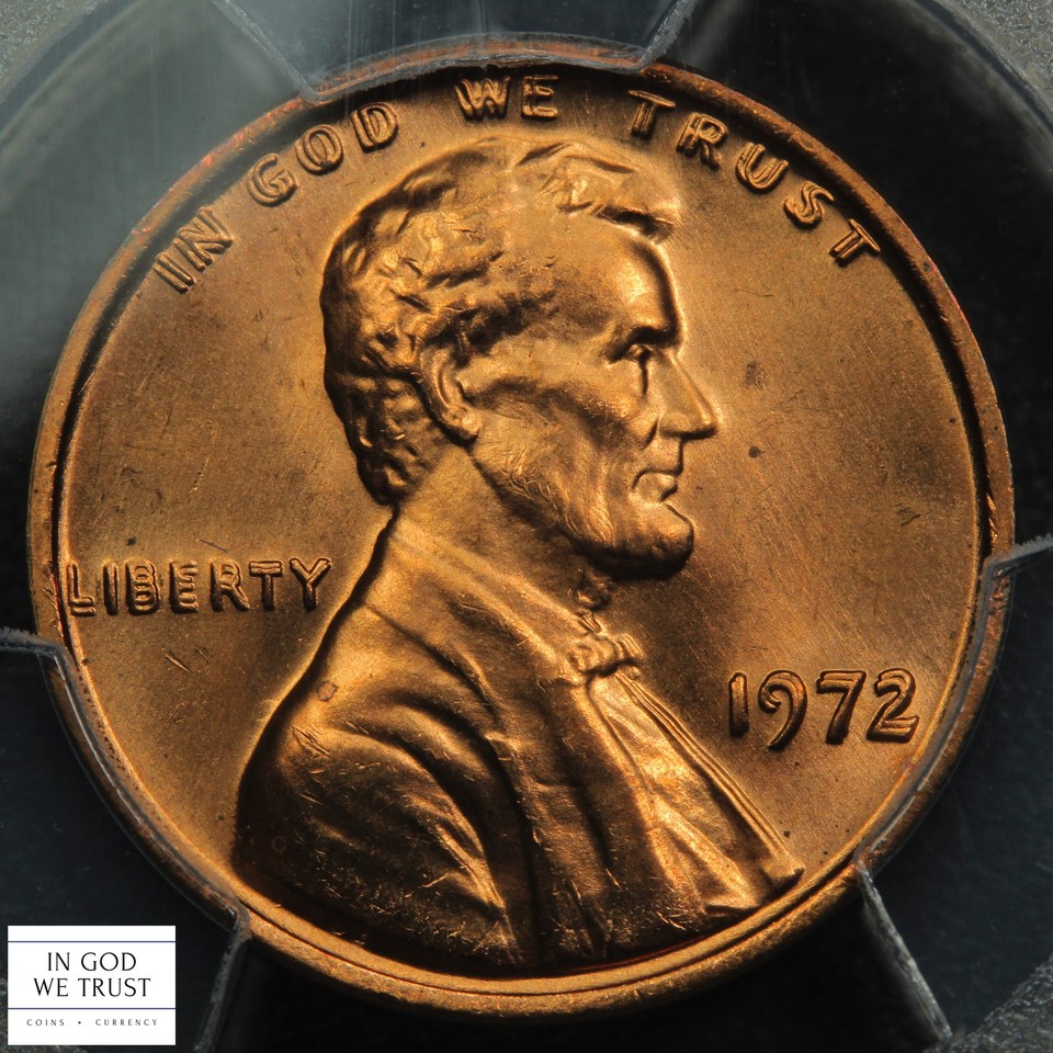 1972 Doubled Die Obverse DDO Die#1 Red Lincoln Memorial Cent 1C PCGS ...