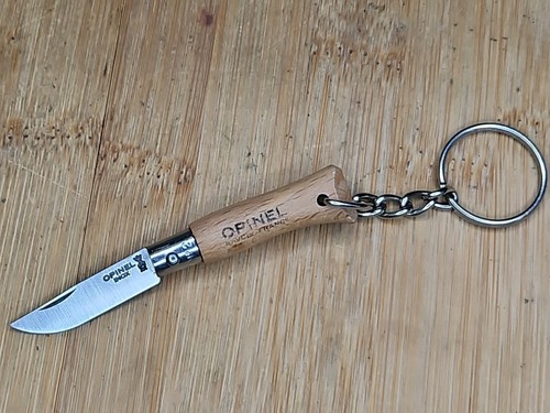Opinel INOX #2 Vintage Wood Keychain No. 2 France Stainless Excellent ...