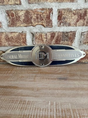 General Motors Locomotives - EMD - March 57- Builders Plate - Electro ...