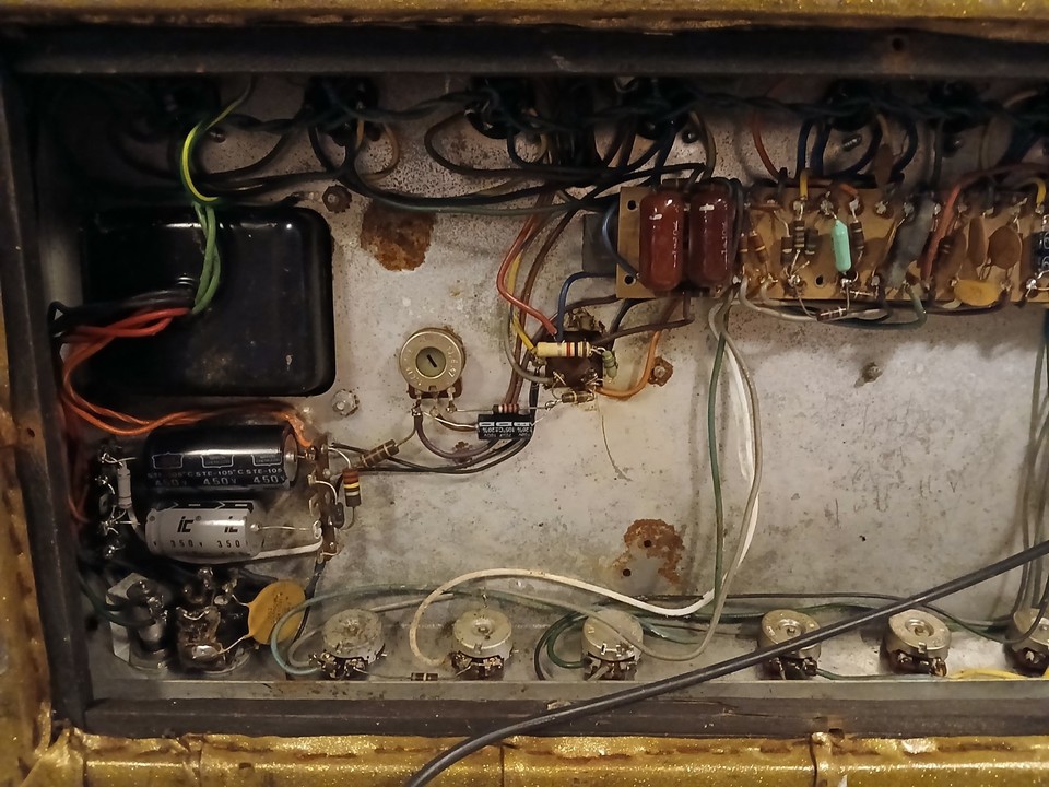 1970s Plush 1000S 100 Watt 6L6GC Guitar Amplifier Head Gold Sparkle ...