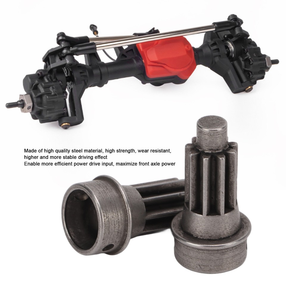 2Pcs Steel Metal Front Portal Drive Input Gear For Front Axle Upgrades ...