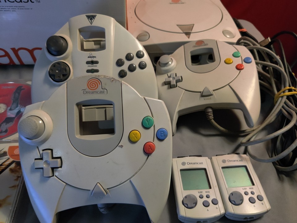 Sega Dreamcast Gaming Lot: US+Import Systems, HOTD w/Gun, ASCII ASC ...