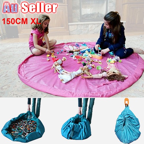 150cm Toy Storage Bag Play Portable Mat BrikBag Organizer Drawstring ...