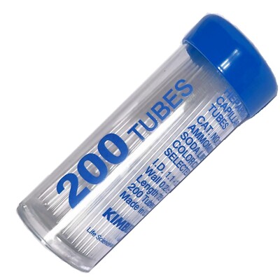 Kimble 41A2502, Micro-Hematocrit Capillary Tubes, Plain (Pack of 200 ...