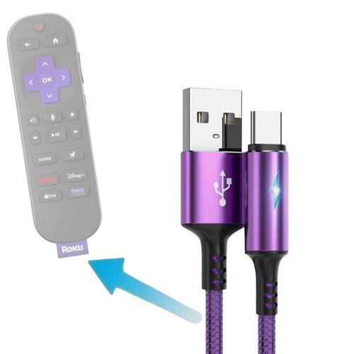 2Nd edition Roku voice remote Pro Rechargeable USB Charging charge Cord ...