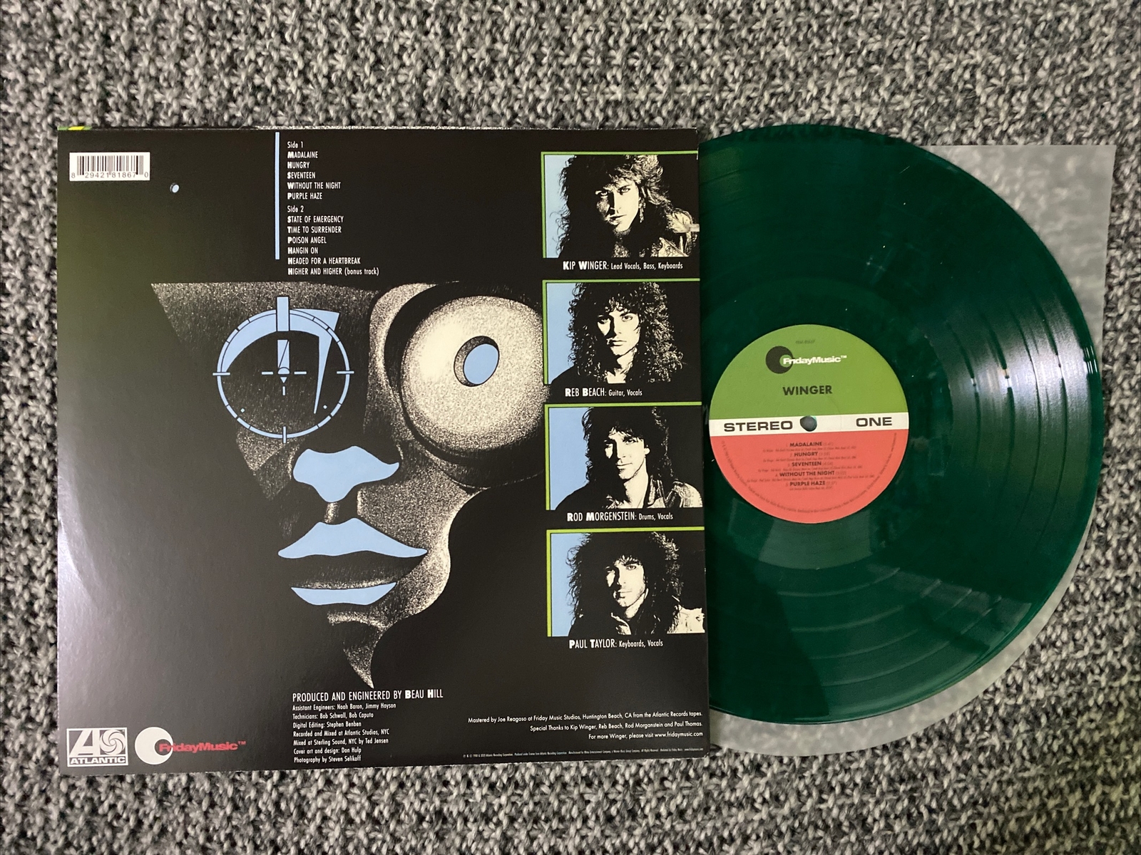 Winger Lp Winger 1988-2020 Mint Green Vinyl Limited Edition | eBay