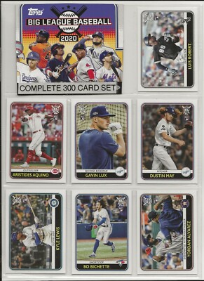 2020 Topps Big League COMPLETE 300 CARD SET Robert, Lux, Bichette ...