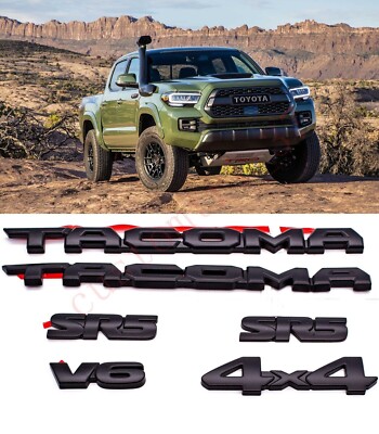6 PC. 2016-2023 TOYOTA TACOMA BLACKOUT SR5 V6 4X4 OVERLAY KIT | eBay