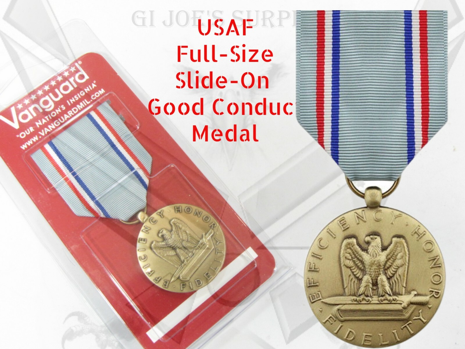 New Military Vanguard USAF Air Force Slide-On Good Conduct GC FS Full ...