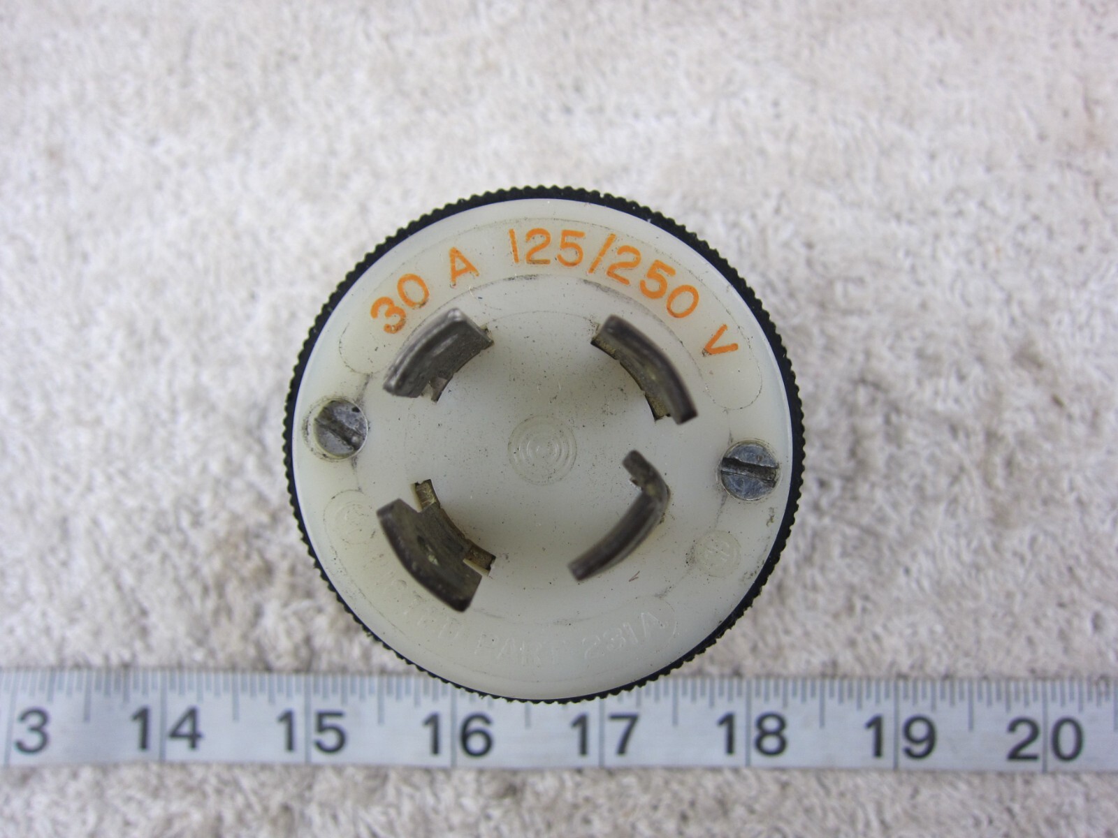 Hubbell HBL 2711 30A 125/250V Twist-Lock Plug L14-30P, Used | eBay