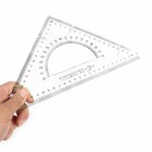 Office Plastic Drawing Tool Right Angle Triangle Ruler Combo Protractor ...