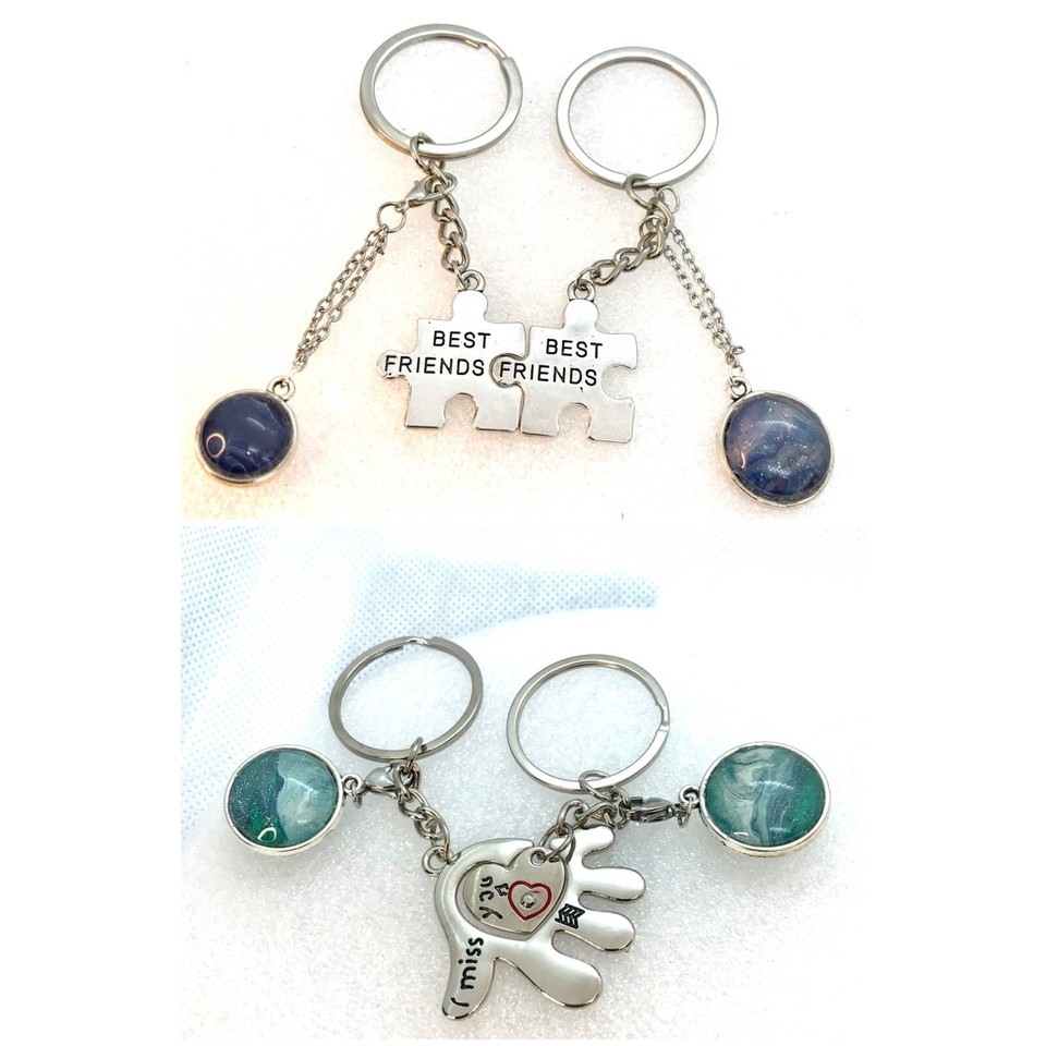 Handmade Key chain key rings charm unique gift idea wearable art ...