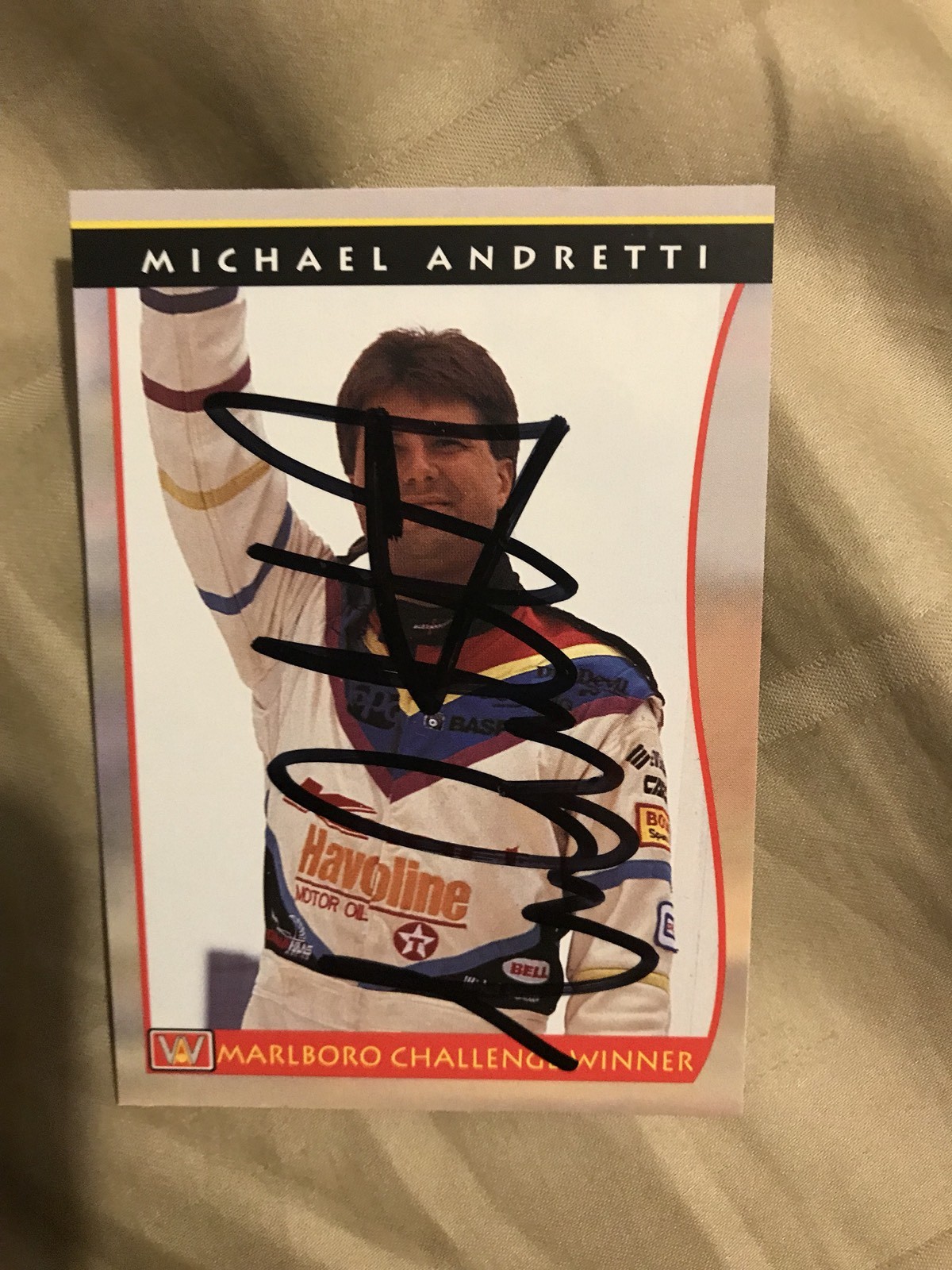 Signed Trading Card Indy 500 Car Michael Andretti Autographed | eBay