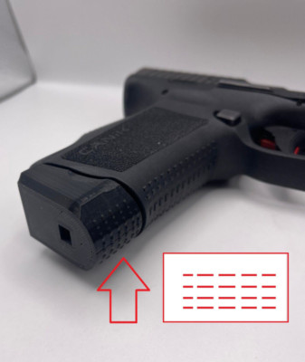 Canik TP9 Sf Elite Magazine base pad V2 ( Extra Cut Line ) | eBay
