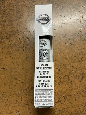 OEM Nissan Touch-Up Paint + Clear Coat "CHROME SILVER " Color Code KY0 ...
