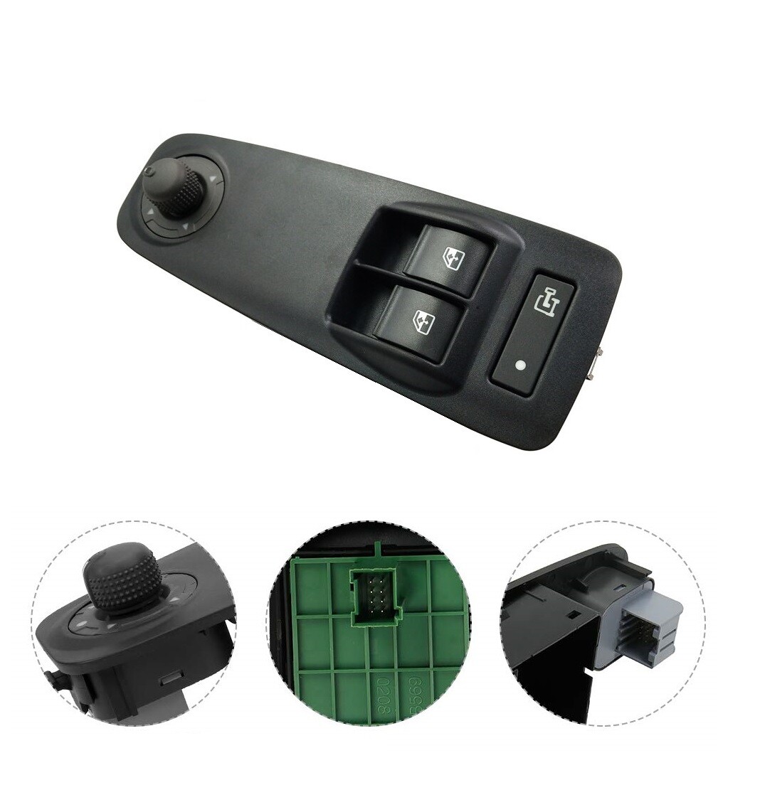 Switch Window Lift Push-Button SX Complete For Boxer Ducato Jumper 2006 ...