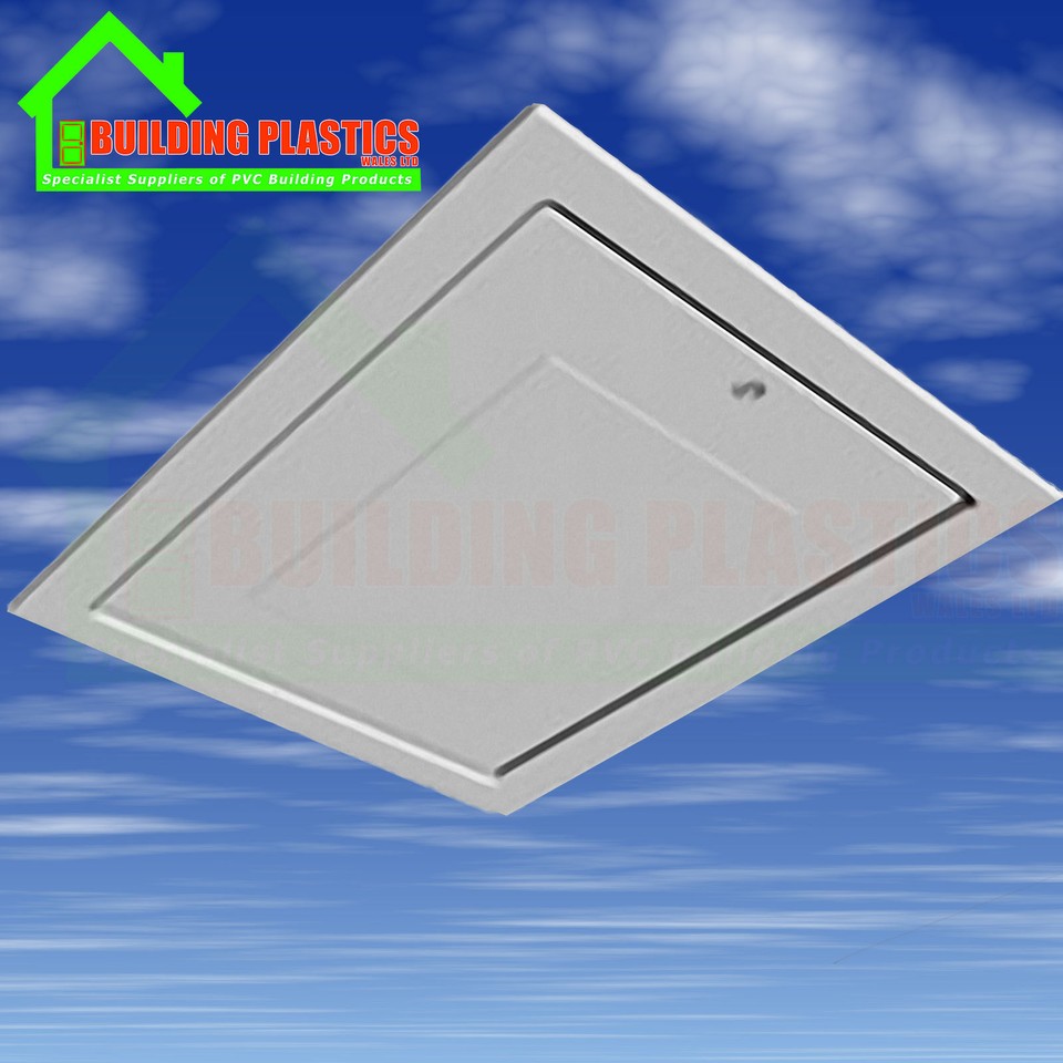 Manthorpe White Loft Hatch Trap Door Hinged Drop Down Insulated GL250 ...