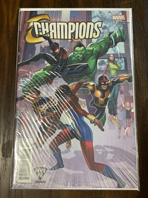 Champions #1 NM Marvel 2016 - FRIED PIE VARIANT - POLYBAGGED | eBay